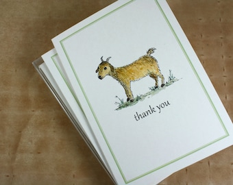 Goat Thank You Card Set - Etsy