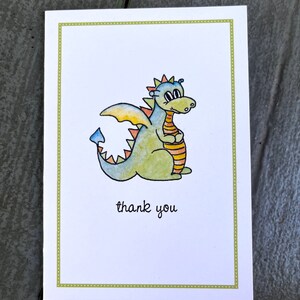 Thank You Note Dragon or Year of the Dragon, Set of 8. Handmade ...