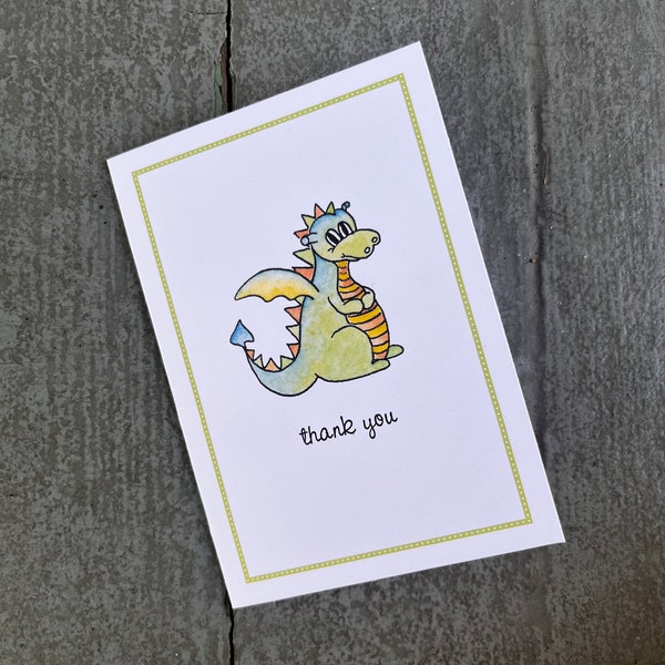 Dragon Thank You Cards - Etsy