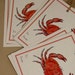 6 Crab Beach Rock Crab Gift Tags Set of 6 Beach Tags on - Etsy
