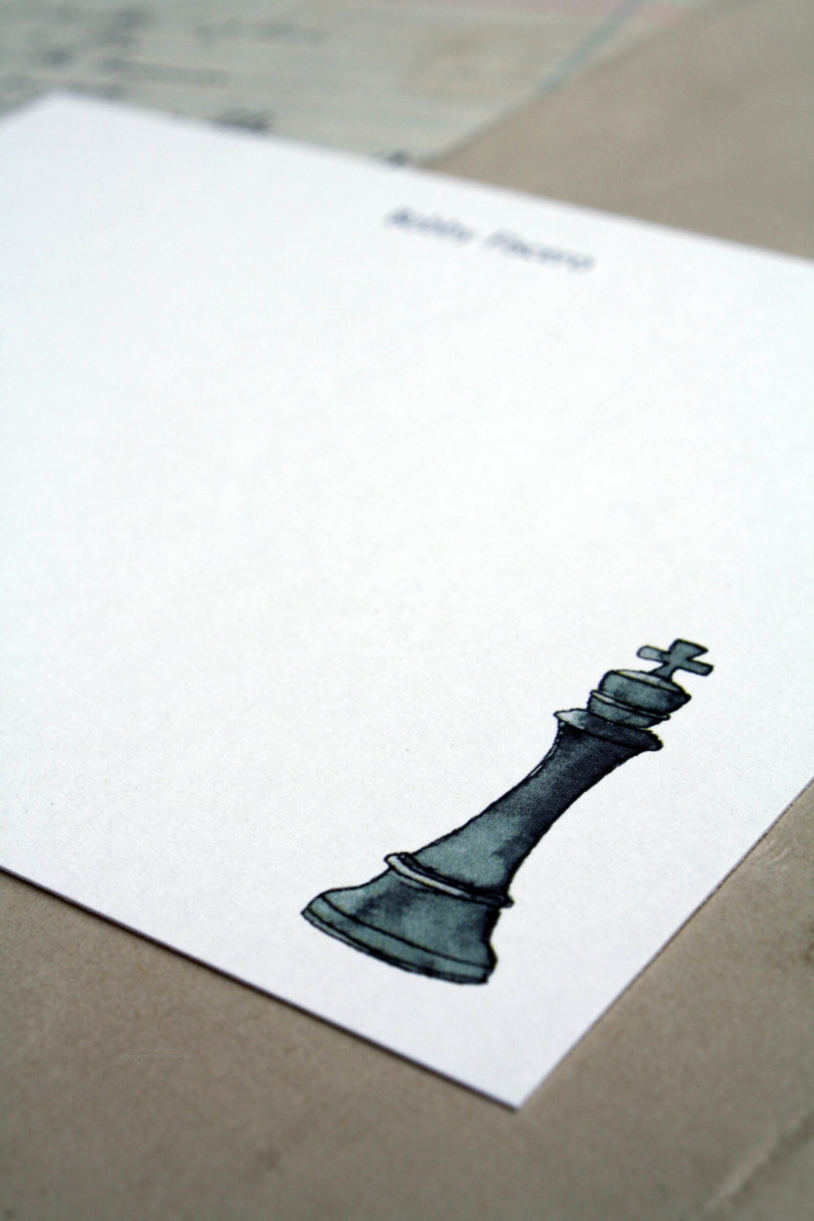 Best Seller - Chess Personalized Notecard Custom Stationery. Choose ...