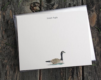 Canadian Geese Goose Cards Set of 10 in White or Light Ivory - Etsy UK