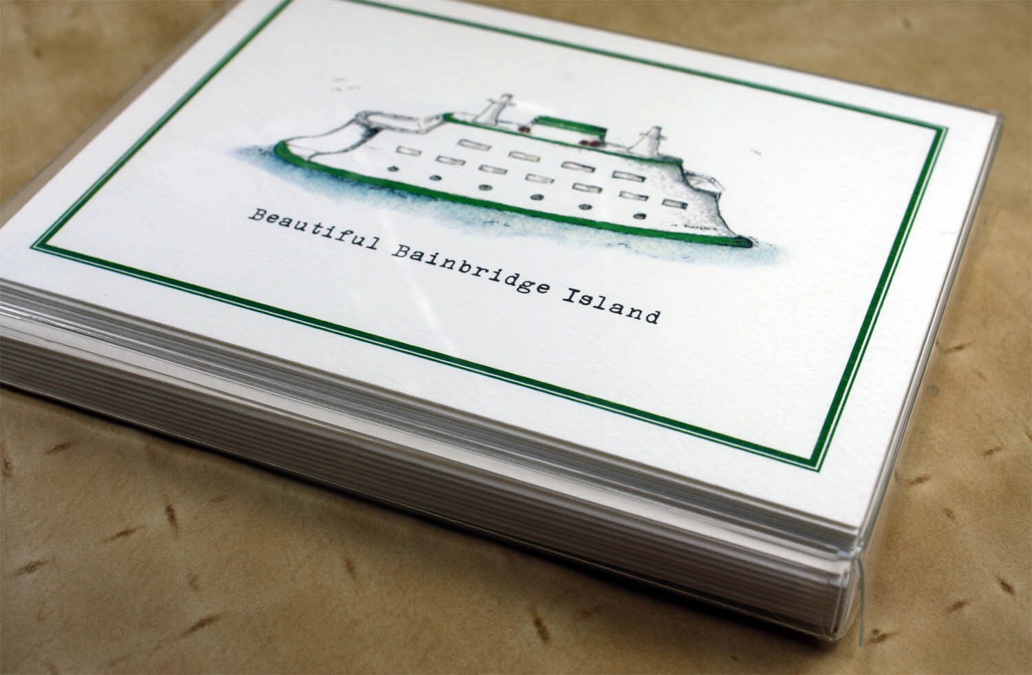Ferry Boat Blank Notes Notecards. Bainbridge Island Thank You - Etsy