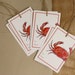 6 Crab Beach Rock Crab Gift Tags, Set of 6, Beach Tags, on Recycled ...