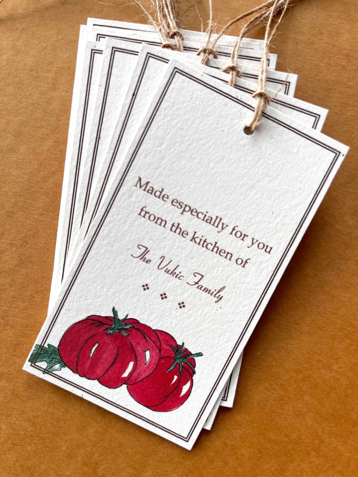 8 Tomato From the Kitchen Custom Tags, for Chef Gardener, Recycled ...