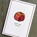 Teacher Apple Thank You Notecards, Thank You Teacher, Set of 8 Handmade ...