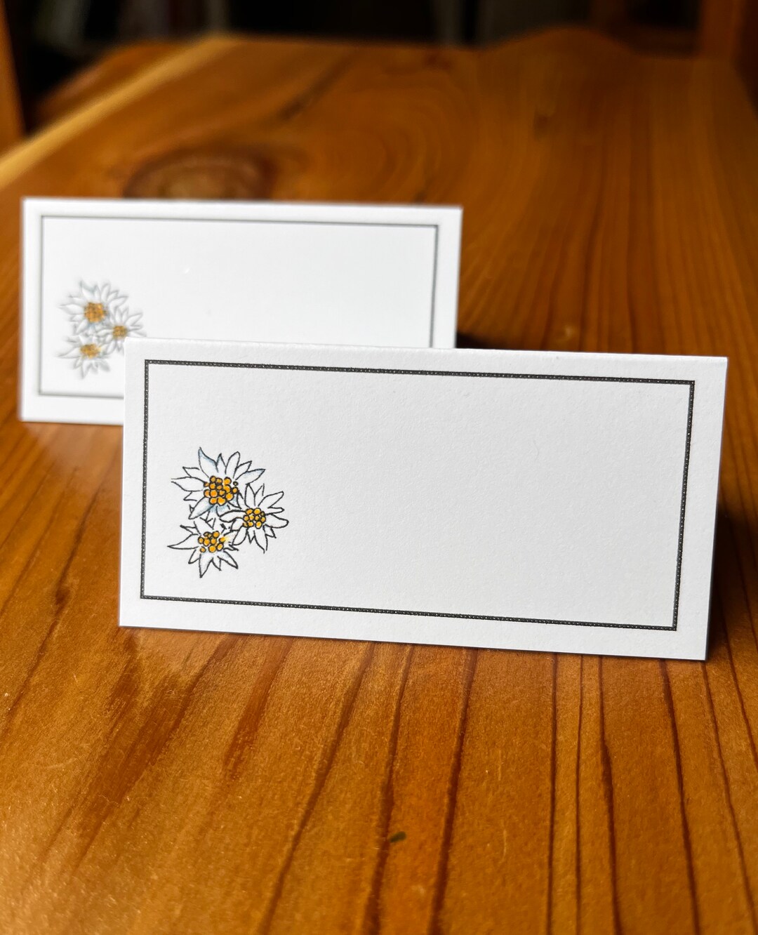 NEW!! Edelweiss Placecards for Your Holiday Christmas or Special Table ...