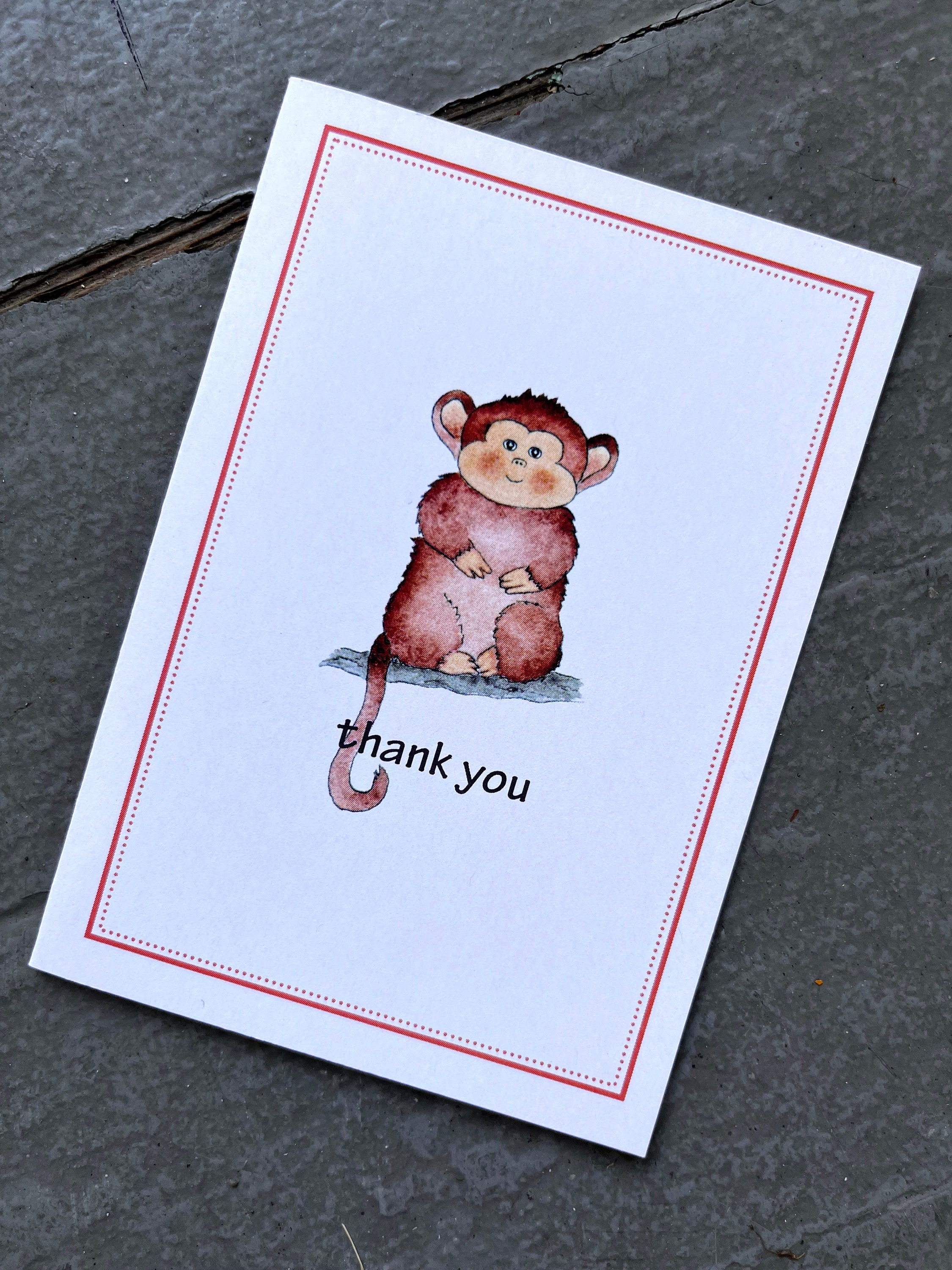 Niedlicher Affe Baby Affe Chinesisches Neujahr 2016 Danke - Etsy.de