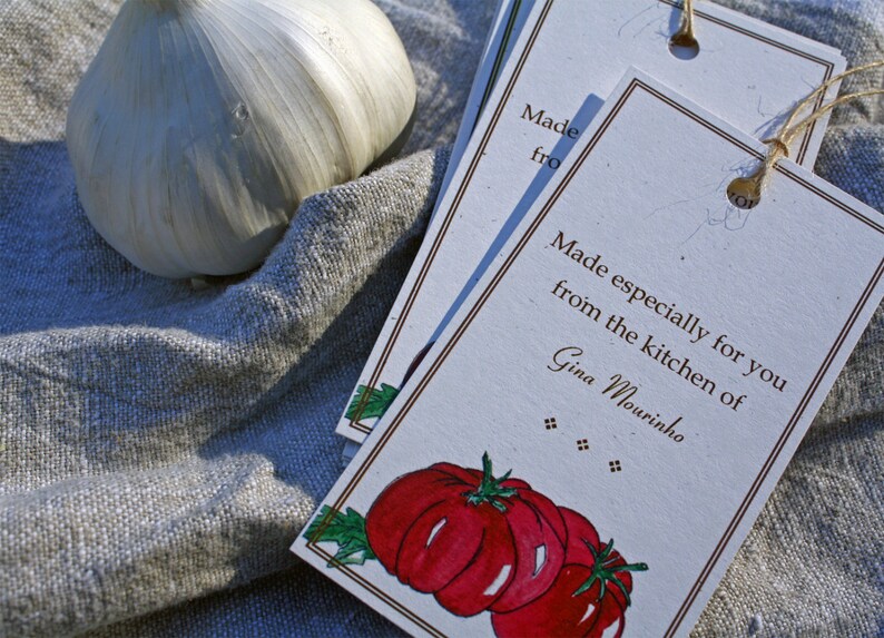 8 Tomato From the Kitchen Custom Tags, for Chef Gardener, Recycled ...