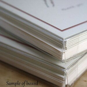 Fox Thank You Note Notecards With Deep Orange Border. Set of 8 ...