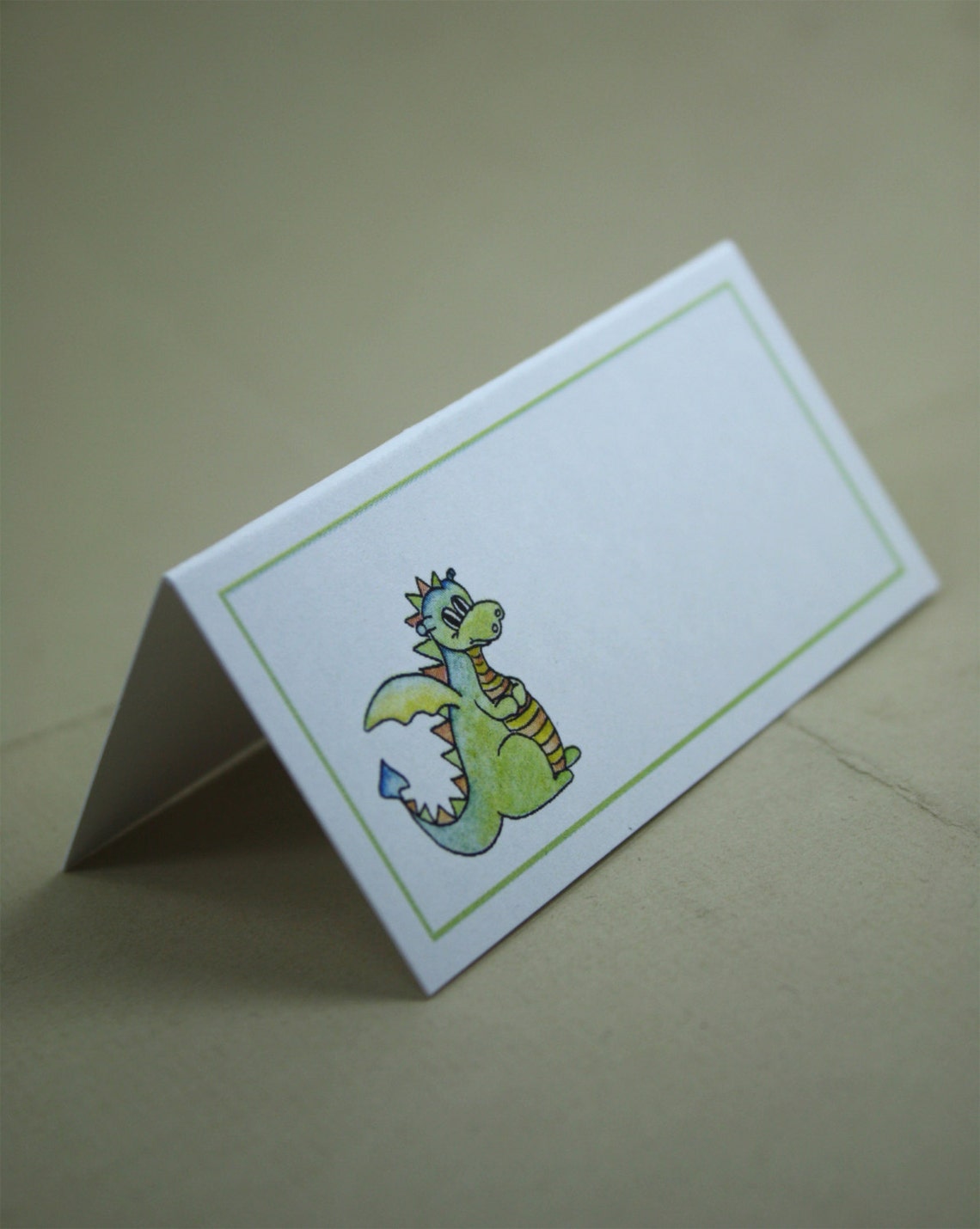 Dragon Placecards for Table, Set of 12. Watercolor Dragon Design With ...