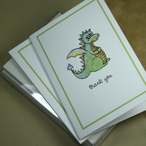 Thank You Note Dragon or Year of the Dragon Set of 8. - Etsy