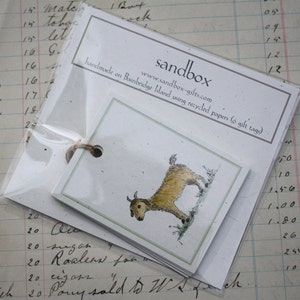 6 Scallop Shell Gift Tags Set of 6 Beach Tags on Recycled | Etsy