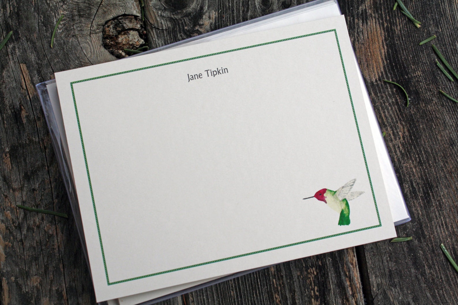 Hummingbird Bird Custom Notecards Bird Stationery. Watercolor - Etsy