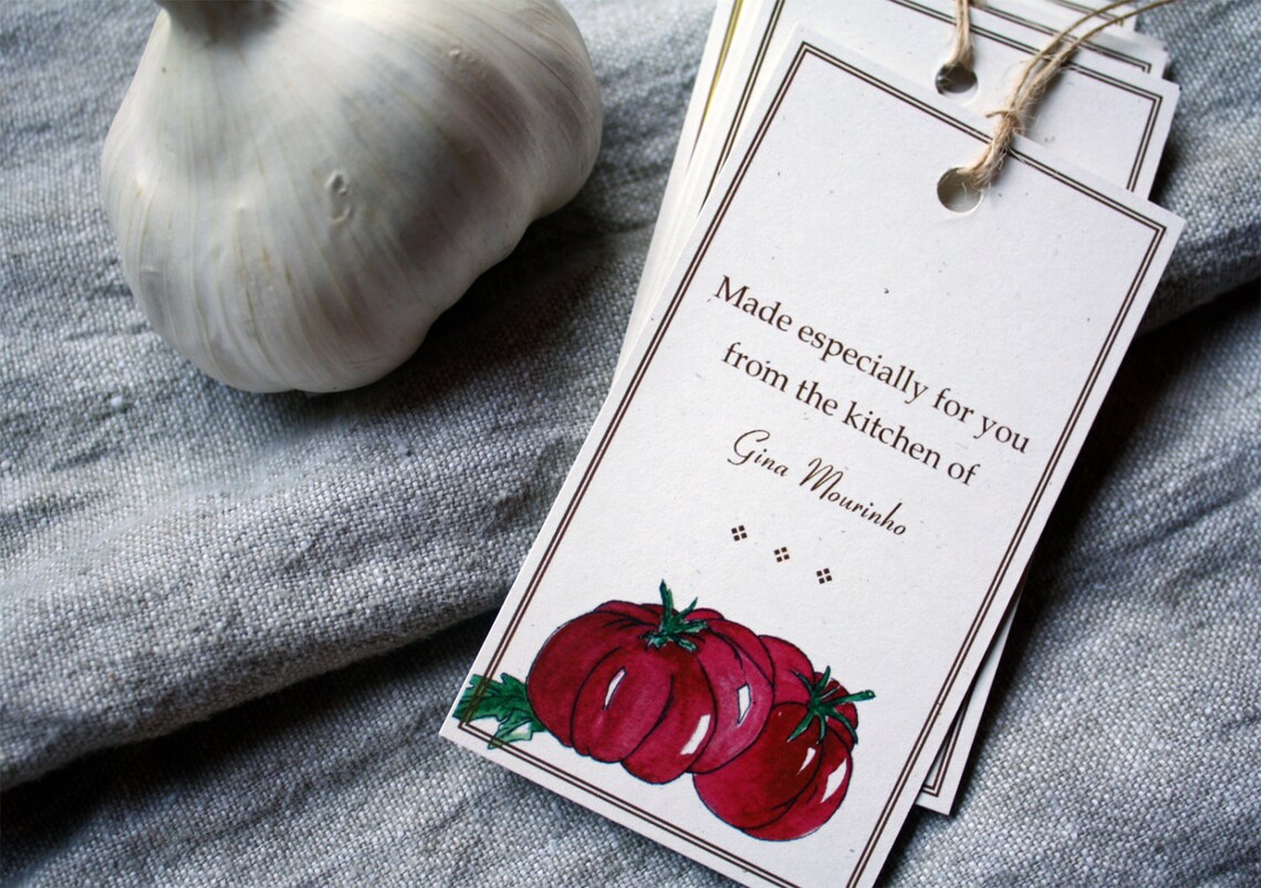 8 Tomato From the Kitchen Custom Tags, for Chef Gardener, Recycled ...
