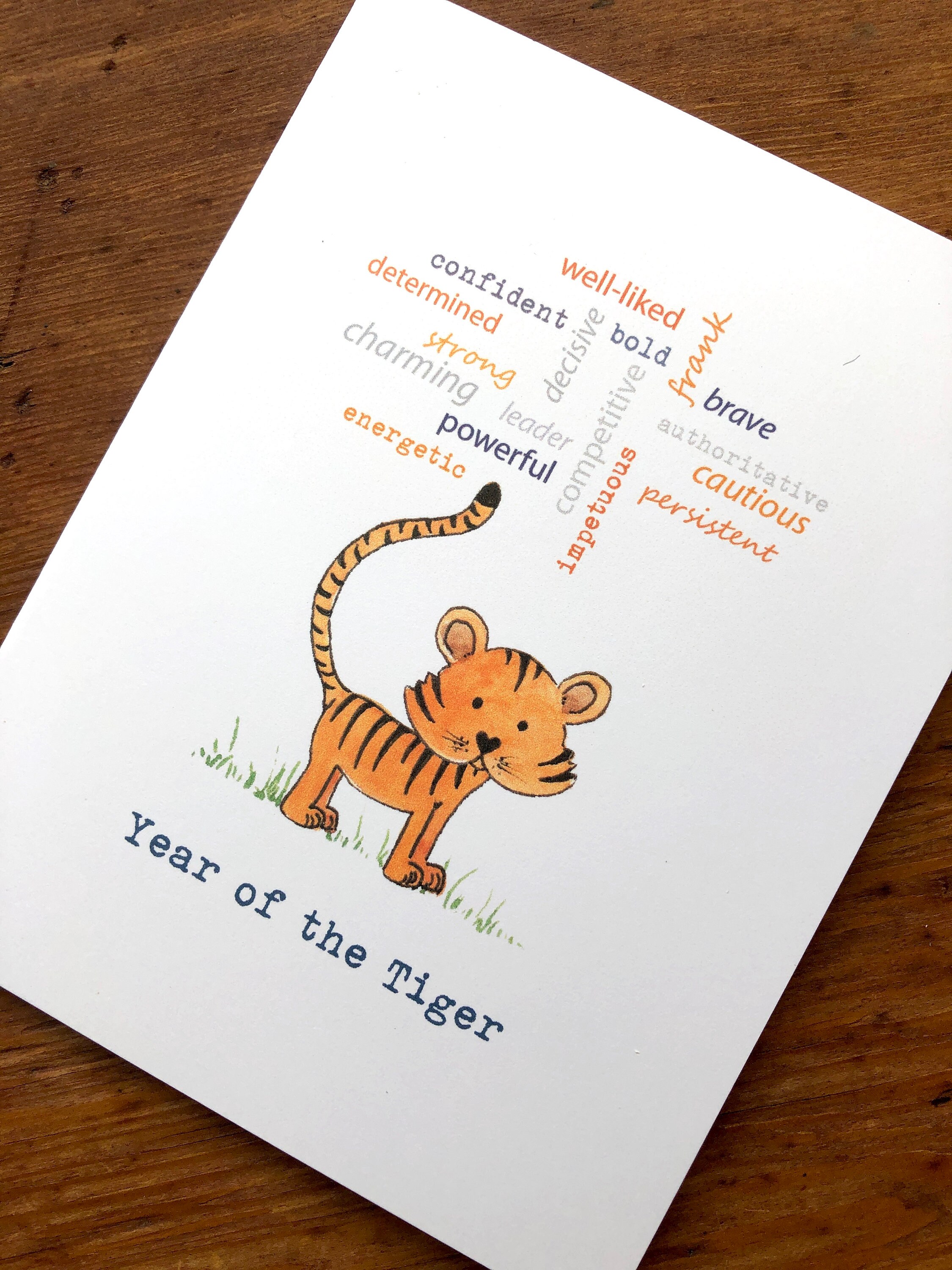 Year of the Tiger 2022 Chinese New Year or Lunar New Year Handmade ...