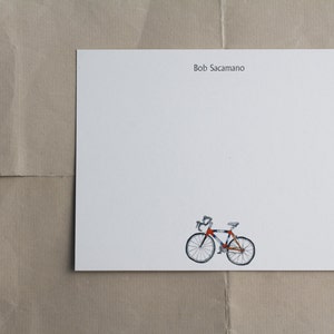 Road Bike Biker Bicycle Custom Notecard Stationery. Thank You, Any ...