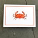 Orange Crab Notes Notecards Thank You Notes, Set of 8. Handmade ...