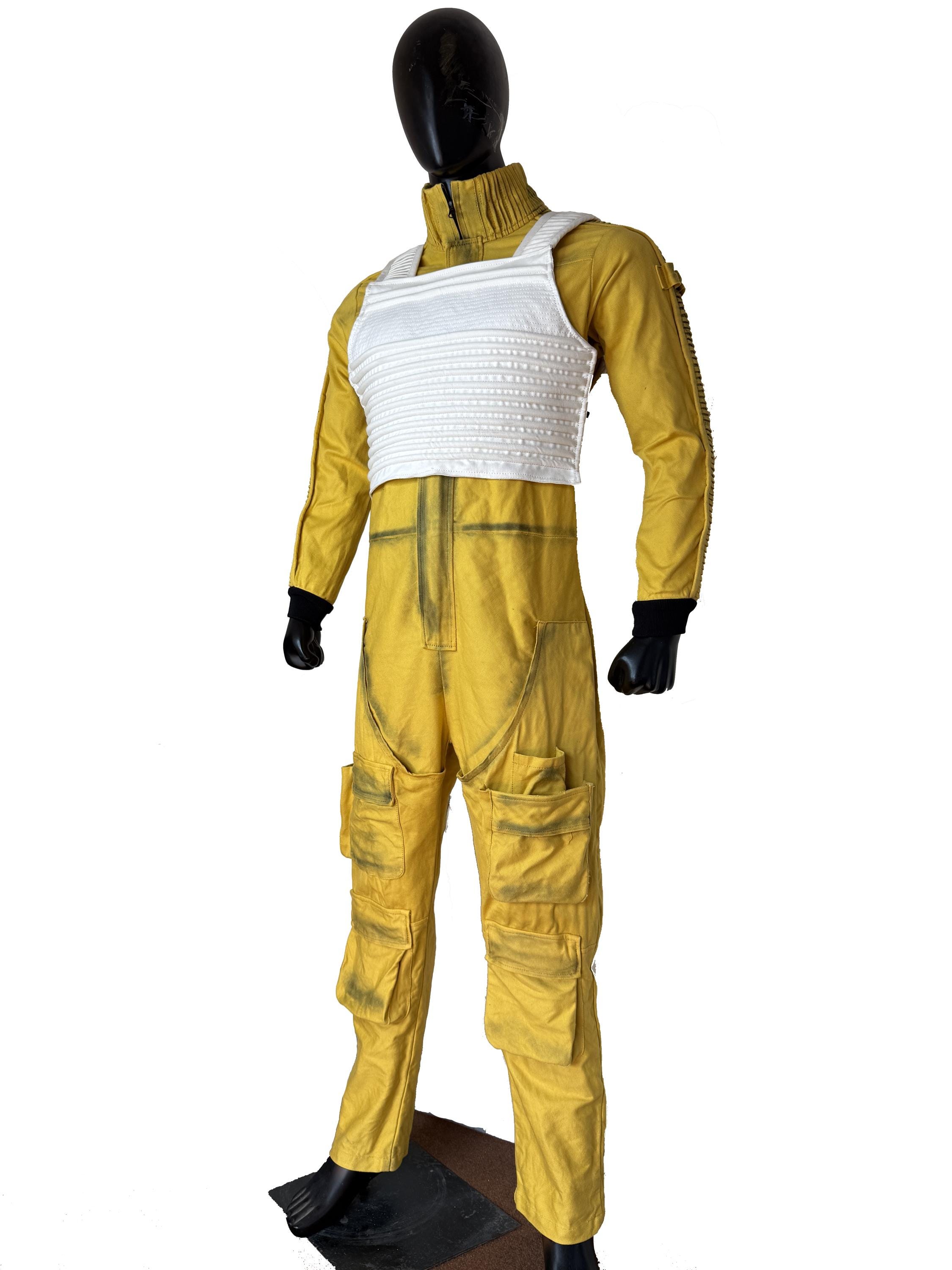 Complete Xwing Pilot Suit With Yellow Color Inspired by Luke Skywalker ...