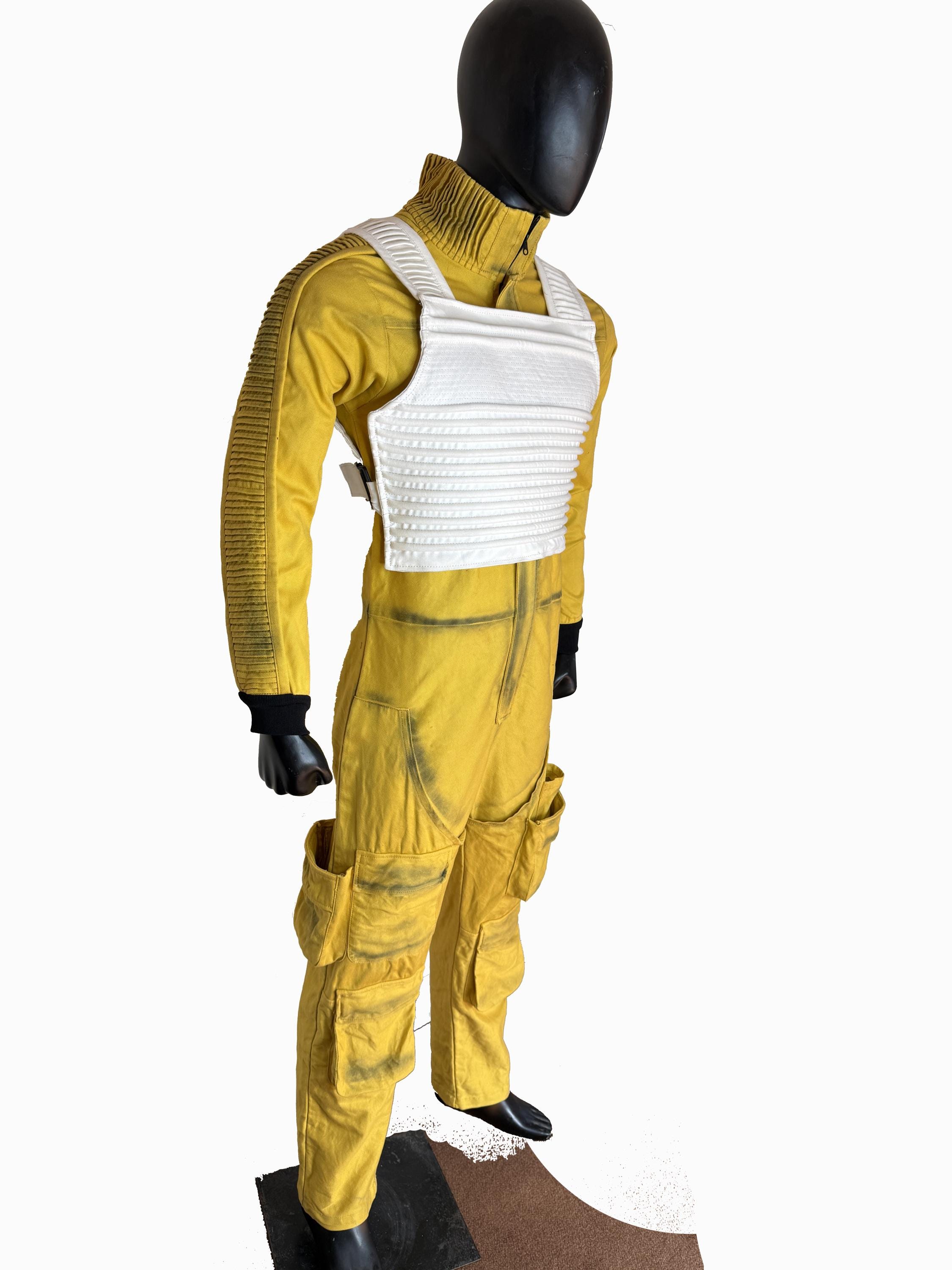 Complete Xwing Pilot Suit With Yellow Color Inspired by Luke Skywalker ...
