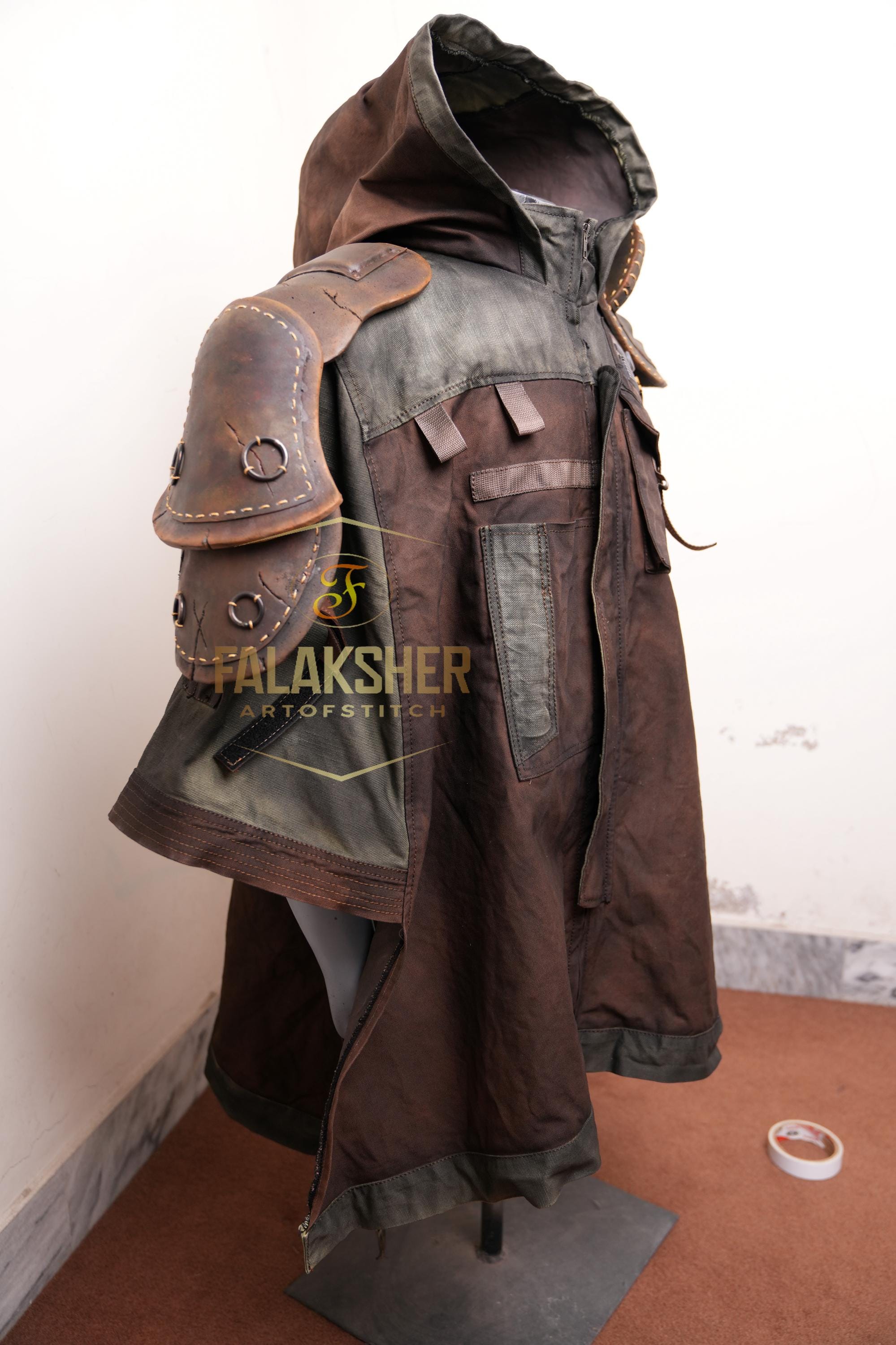 Poncho With Shoulder Armor Inspired by Cal Kestis Jedi Survivor, Bounty ...