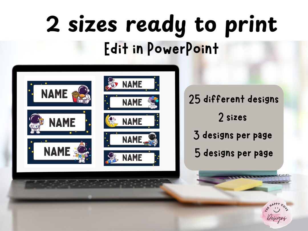 25 Astronaut Desk Name Labels | Space-themed - Printable Classroom and ...