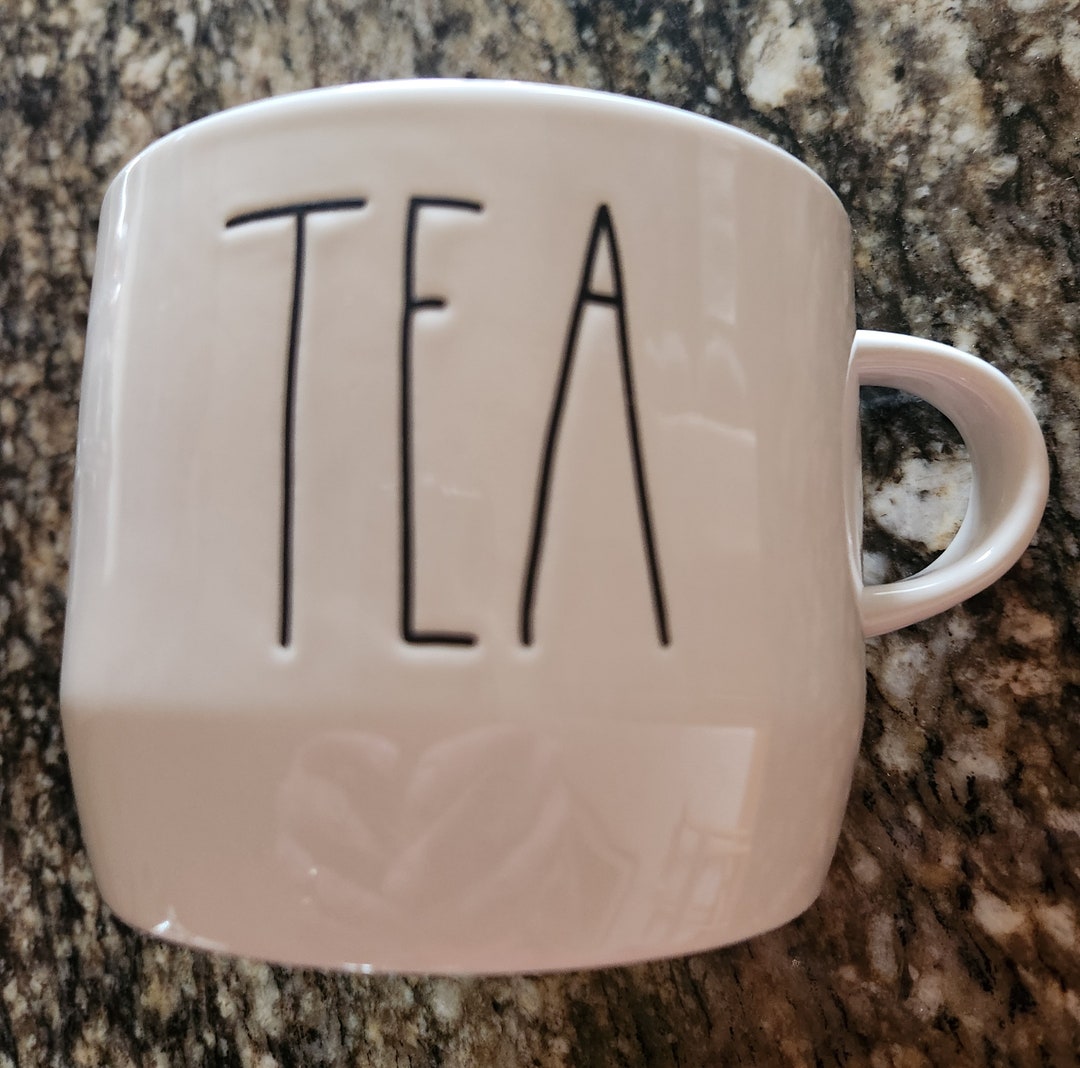White TEA Mug, Rae Dunn by Magenta, 20 Oz - Etsy
