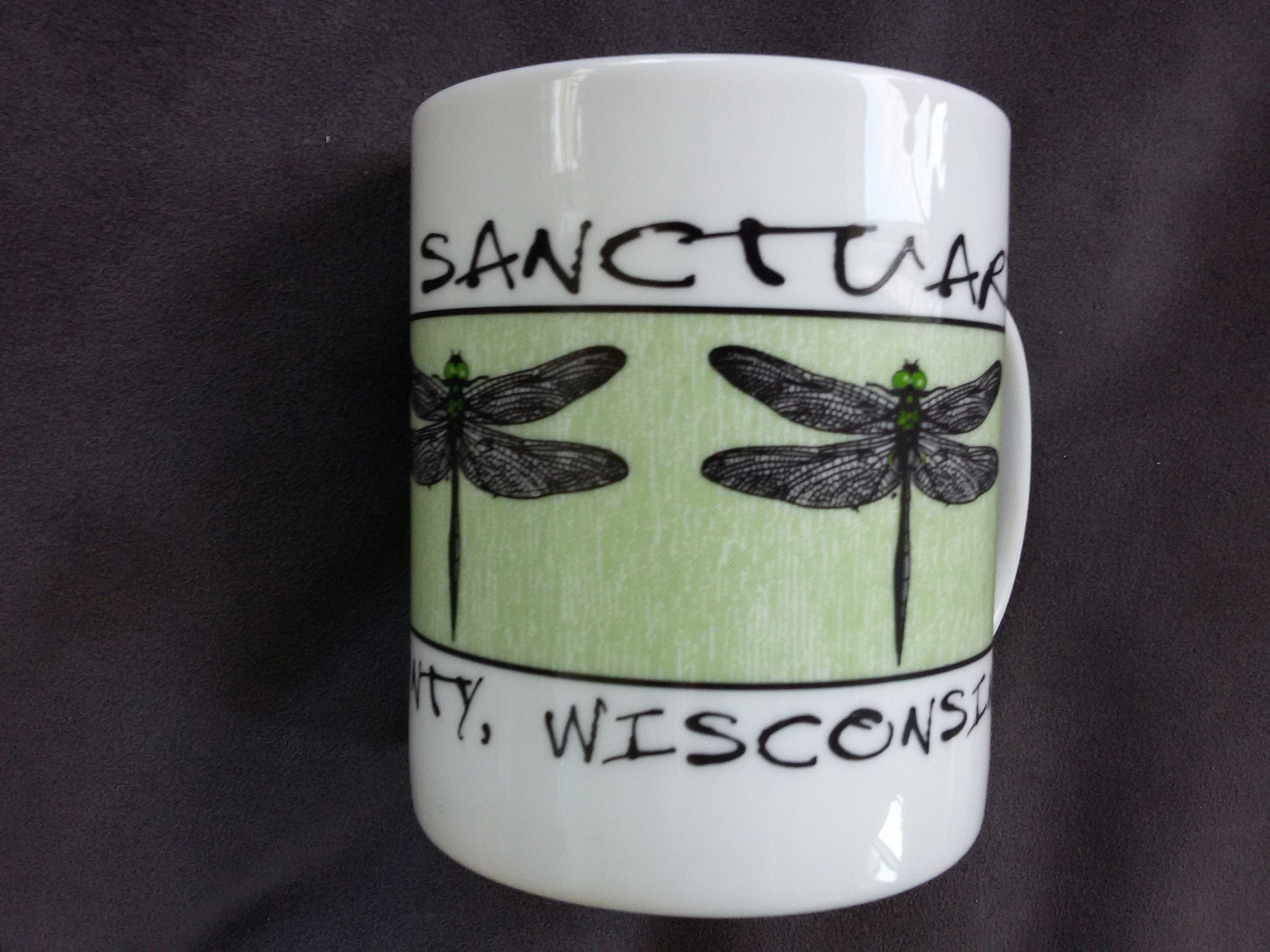 Vintage Door County Mug With Dragonflies - Ridges Sanctuary - Bailey's ...
