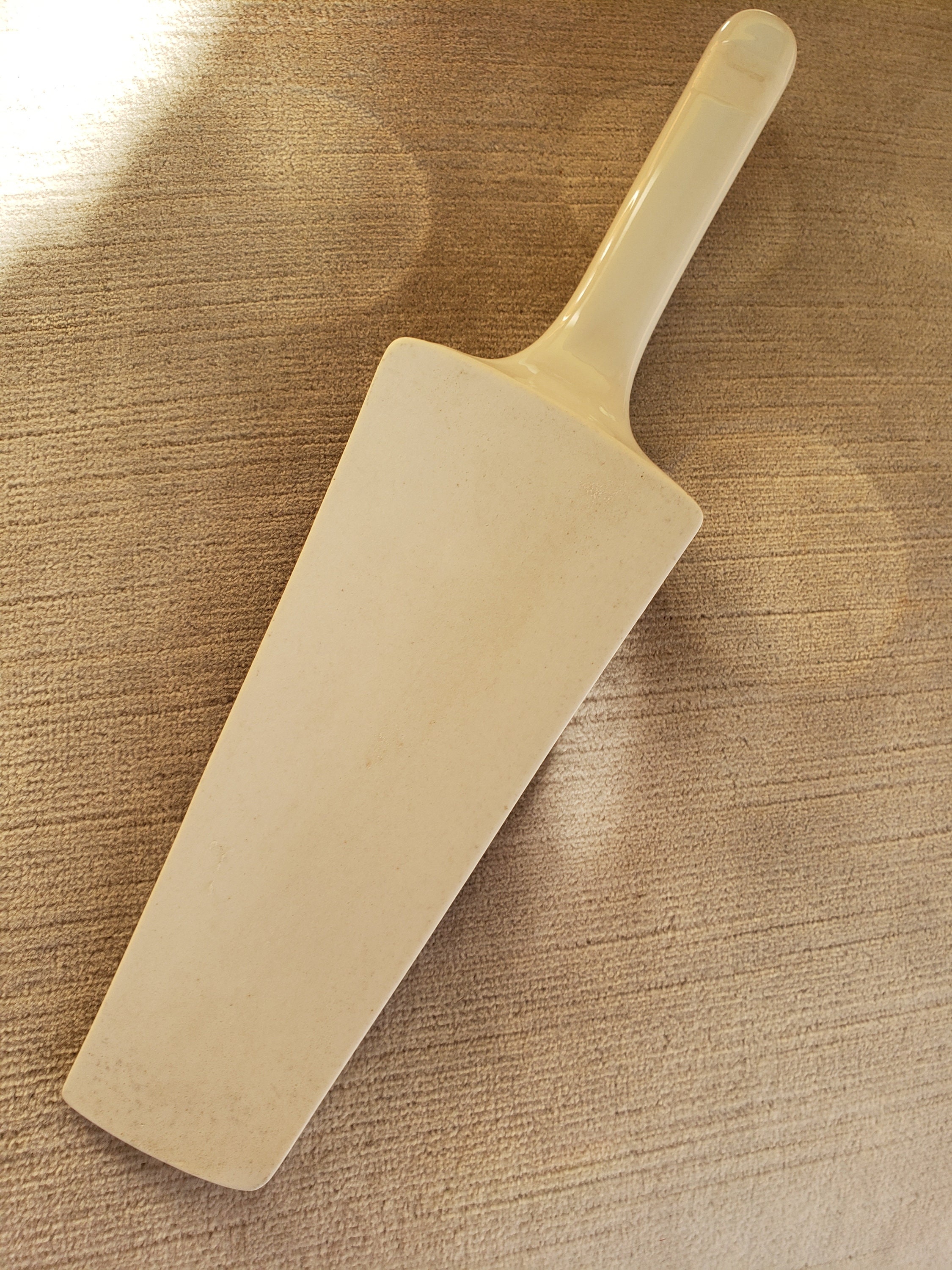 Vintage Porcelain Pottery Pie / Cake Server Holiday Green | Etsy