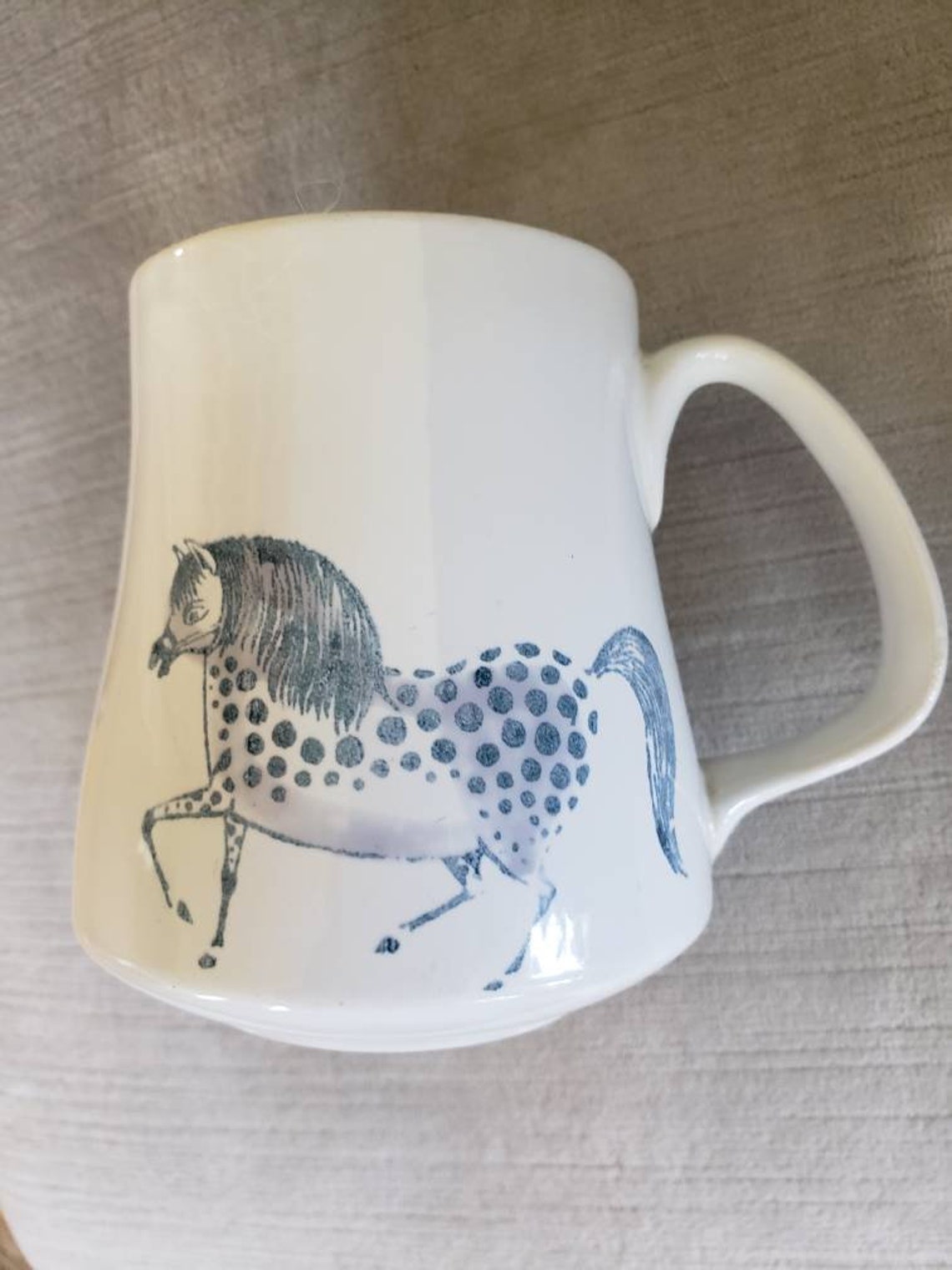 Vintage / Mid Century Mug by POOLE, England, Horse and Zebra Character ...