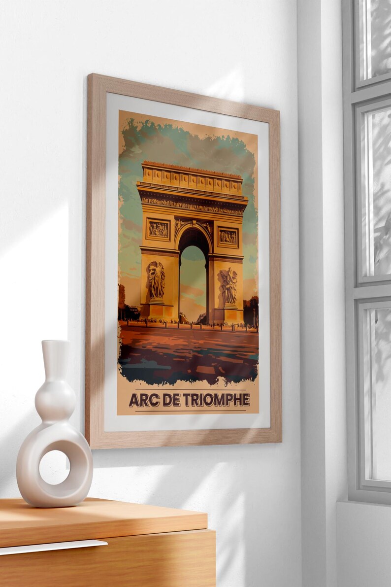 Vintage Arc De Triomphe Poster – Majestic Parisian/paris Wall Art - Etsy