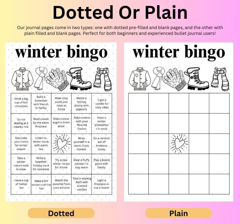 Winter Bingo Game Printable, Fun Winter Activity for Kids, Winter ...
