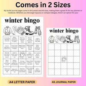 Winter Bingo Game Printable, Fun Winter Activity for Kids, Winter ...