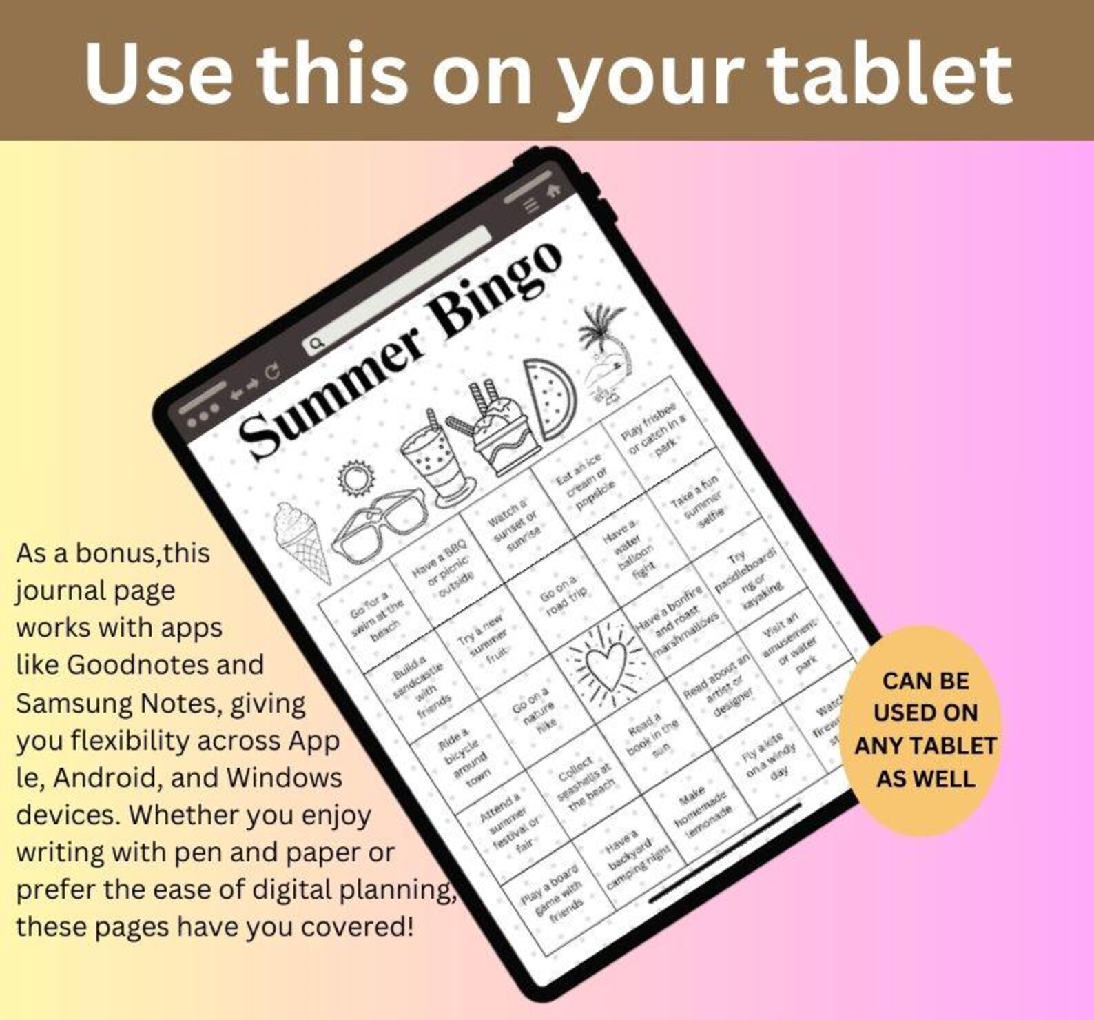 Summer Bingo Cards - Printable Summer Bingo for Fun Games, Birthday ...