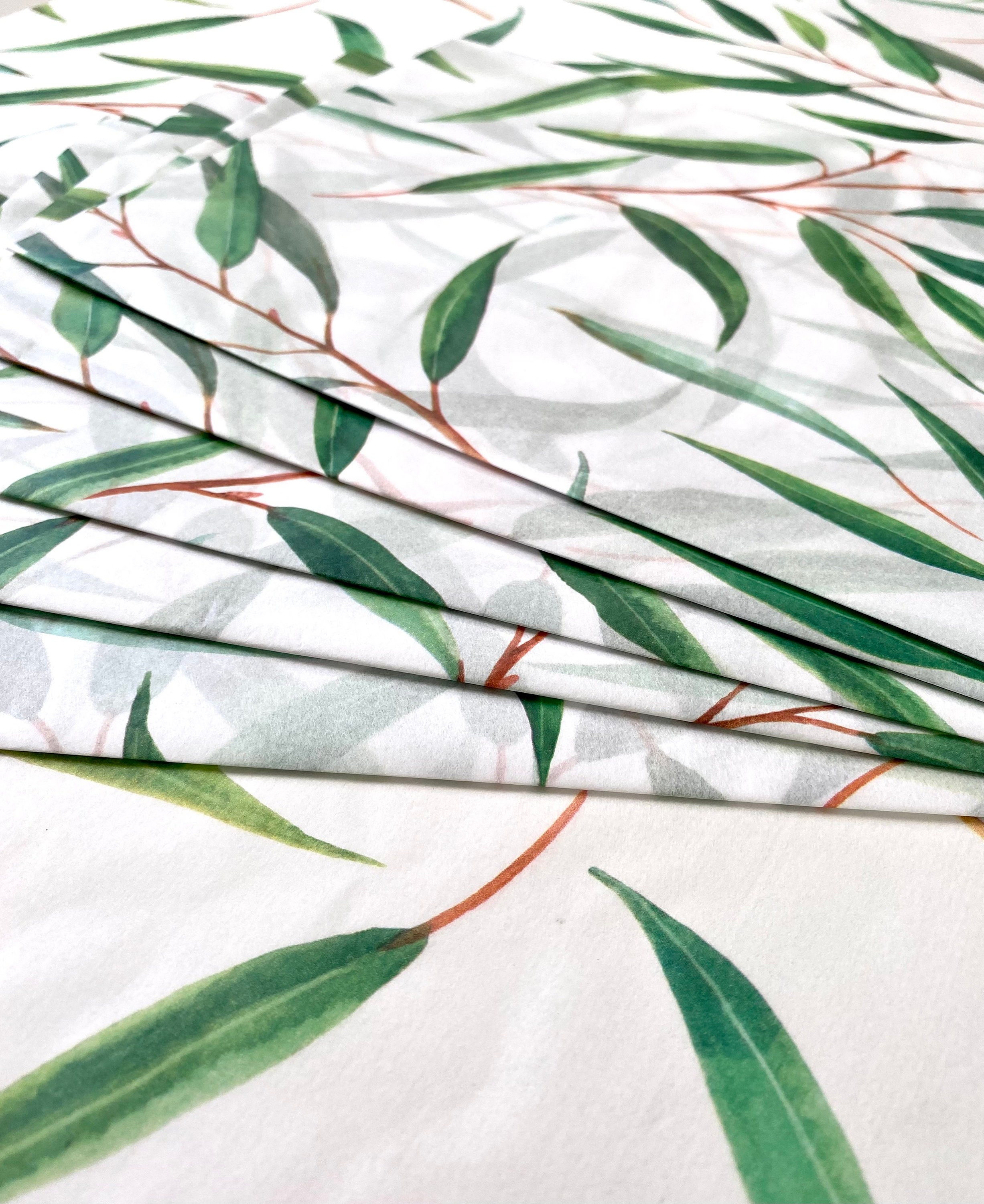 Australian Native Eucalyptus Tissue Paper 5 Sheets Gum Leaf | Etsy