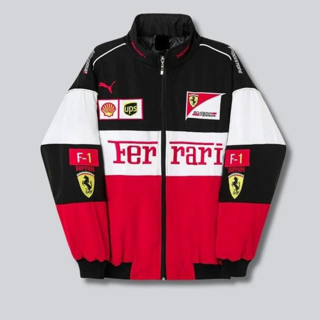Red Bull Jacket, Formula F1 Jacket, Mens Ferrari Jacket, Red White ...