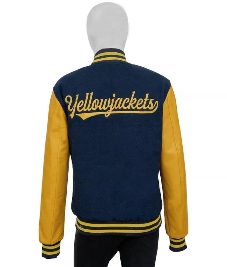 Letterman Bomber Yellowjackets - Varsity Jacket Yellow - Baseball ...