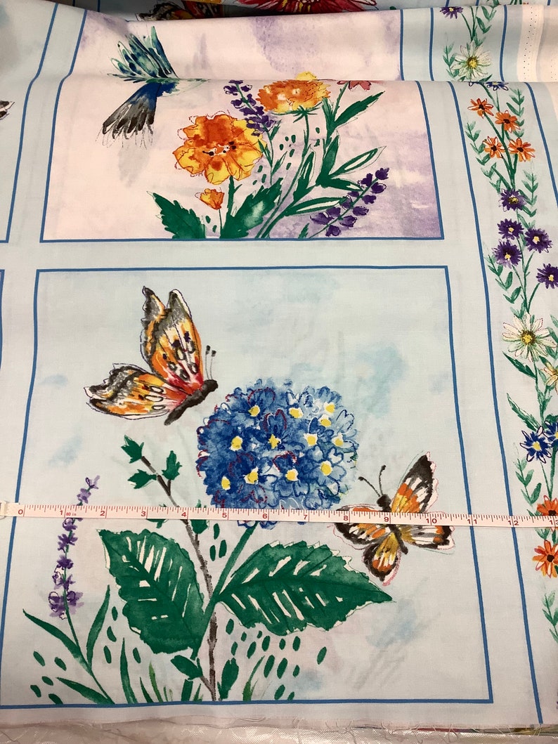 Panel Fanciful Flight by Lori Siebert for Wilmington Prints - Etsy