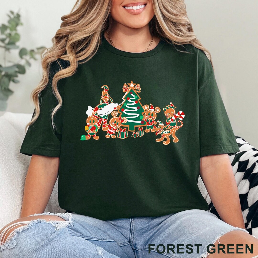 Mickey and Friends Gingerbread Christmas Shirt, Mickey Crew Gingerbread ...