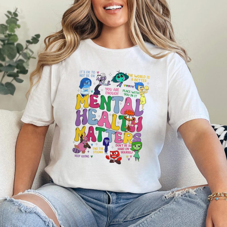 Pixar Inside Out 2 Shirt, Inside Out Mental Health Matters, Inside Out ...