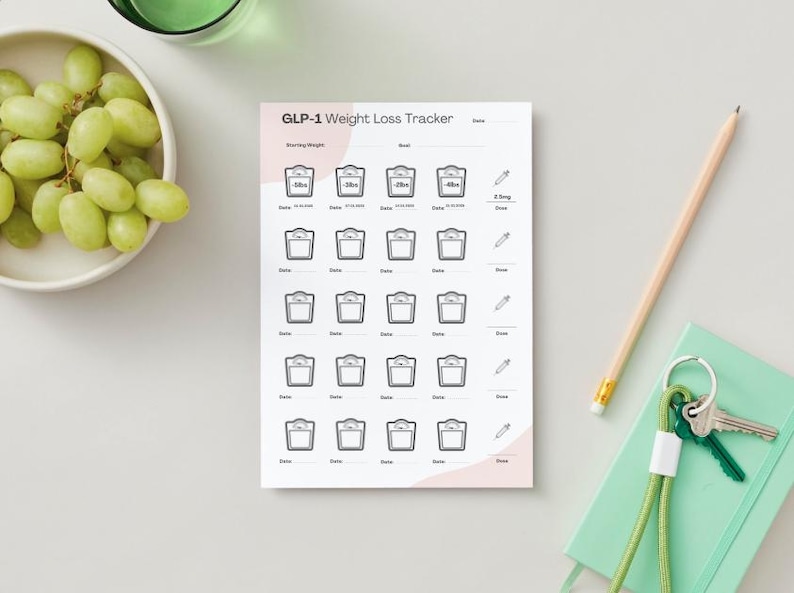 GLP-1 Weight Loss Tracker - Etsy