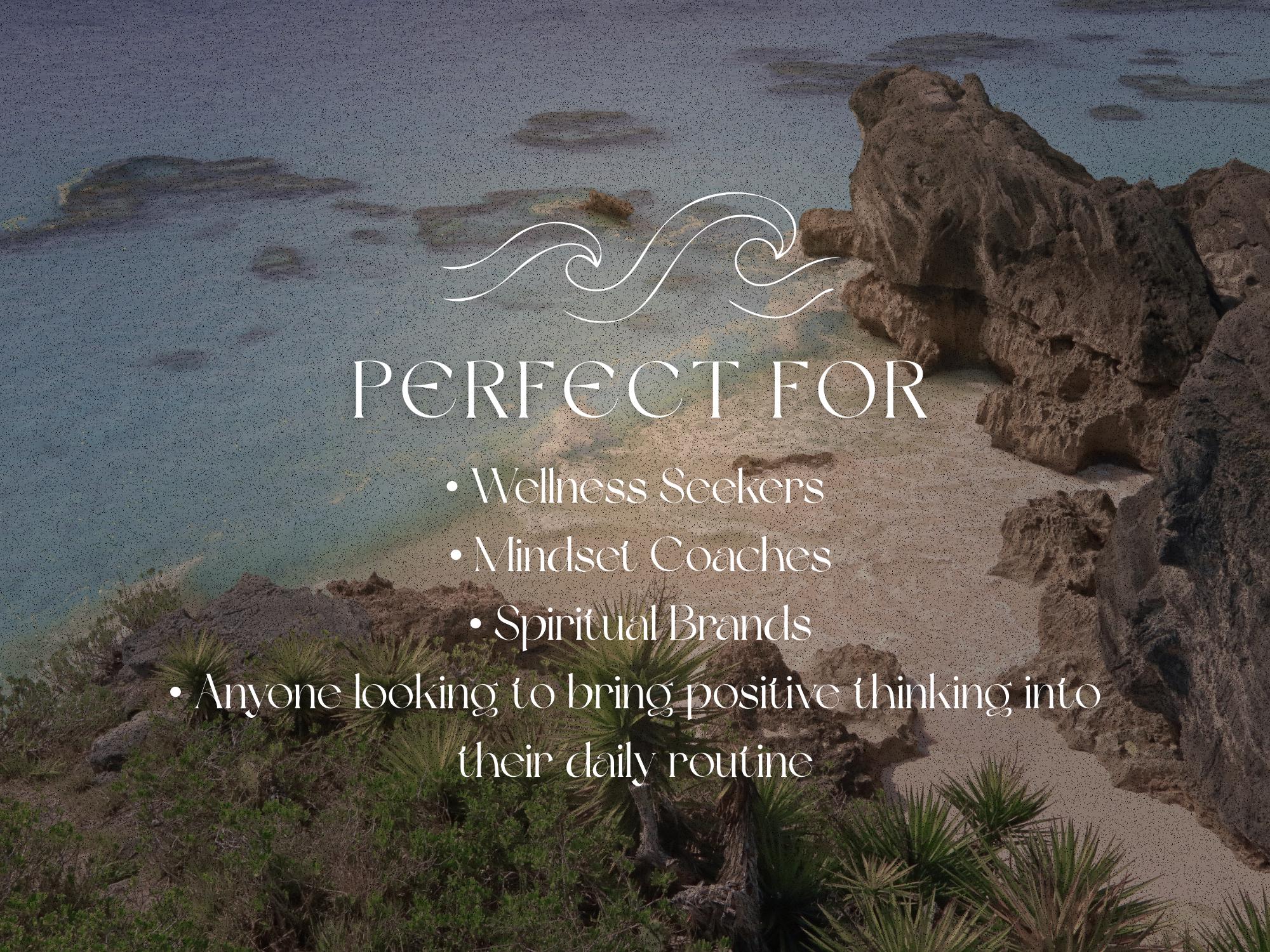 Affirmation Cards Printable | Beach Aesthetic | 30 Mindfulness Quote ...