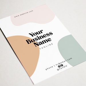 Price List Template, EDITABLE DOWNLOAD Printable DIY, Instant ...