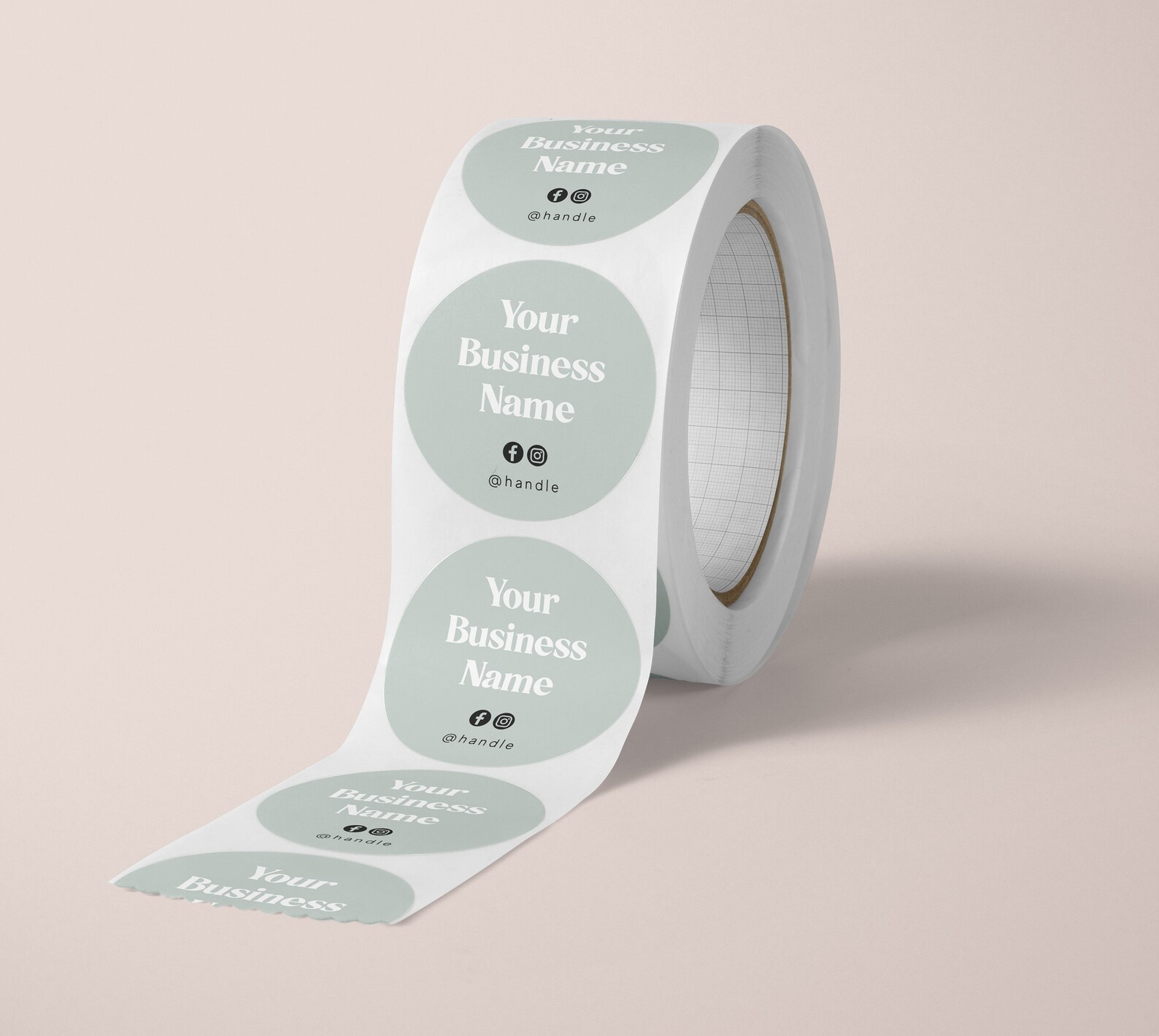 Round Label Sticker Template EDITABLE DOWNLOAD Printable DIY - Etsy