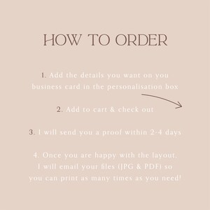 Text Only Premade Custom Business Card, Pastel Calling Cards ...