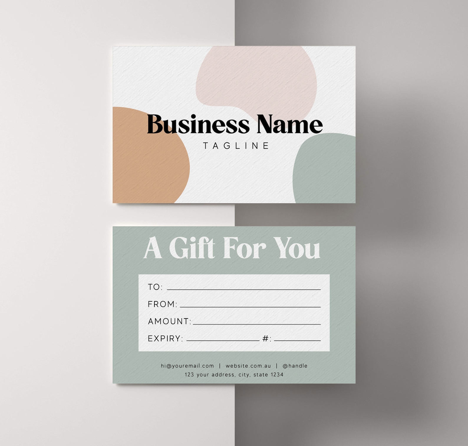 Gift Card Template EDITABLE DOWNLOAD Printable Instant - Etsy
