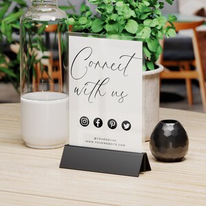 Editable Social Media Sign Template, Instant Download Printable DIY ...