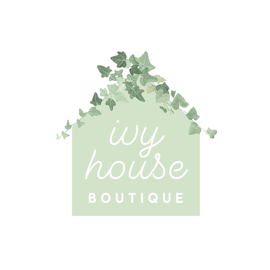 Green Ivy Logo Design Photography Branding Business Logo | Etsy