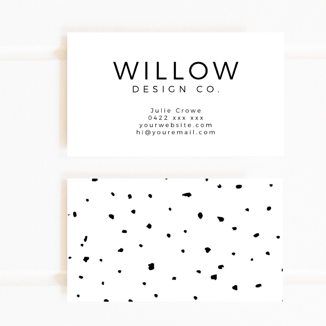 EDIT YOURSELF Business Card Template, Editable Business Card, Instant ...