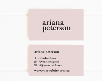 White Polkadot Premade Custom Business Card, Pastel Calling Cards ...